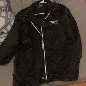 Versace | Jackets & Coats | Versace Vintage Windbreaker Style Jacket ...